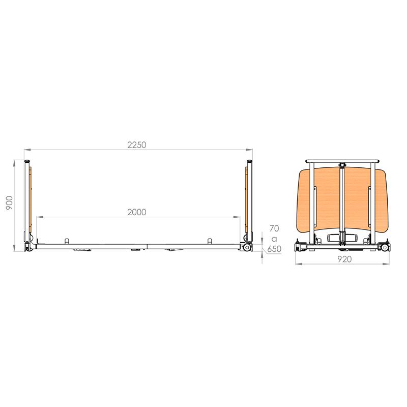 Cama alzheimer cota 0 modelo Ambar